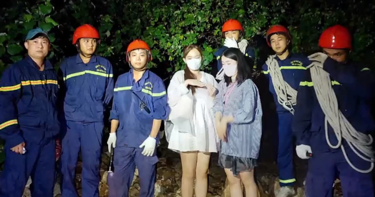 Giải cứu thành công 2 nữ du khách đi lạc tại bán đảo Sơn Trà